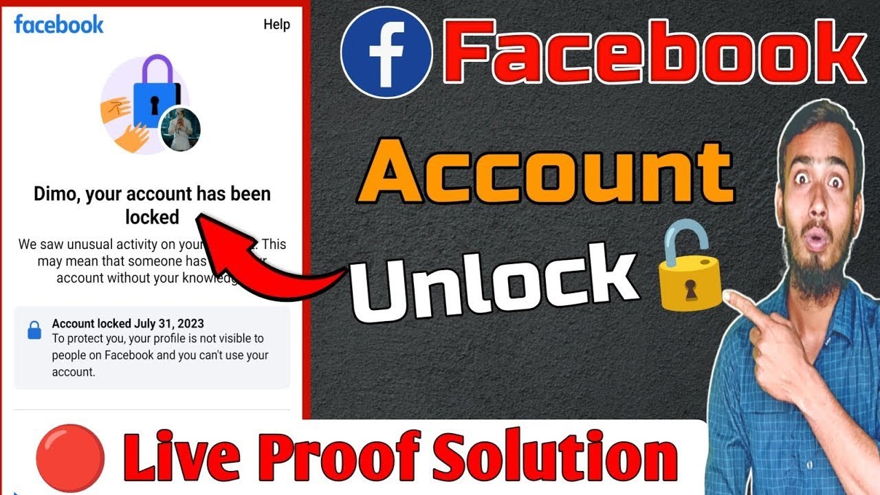 How To UNLOCK Facebook LOCKED Account WITHOUT IDENTITY PROOF/ Facebook ...