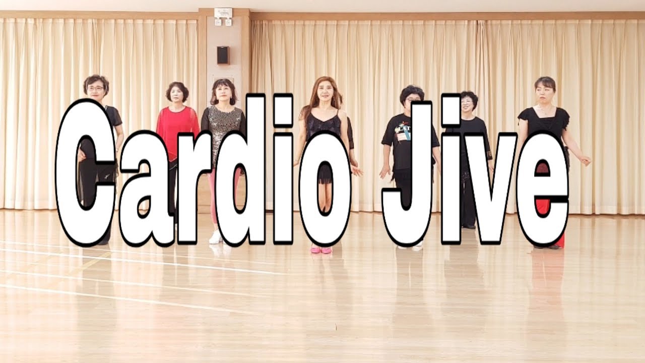 Cardio Jive Line Dance 신나는 자이브와 함께 해요.. - YouTube