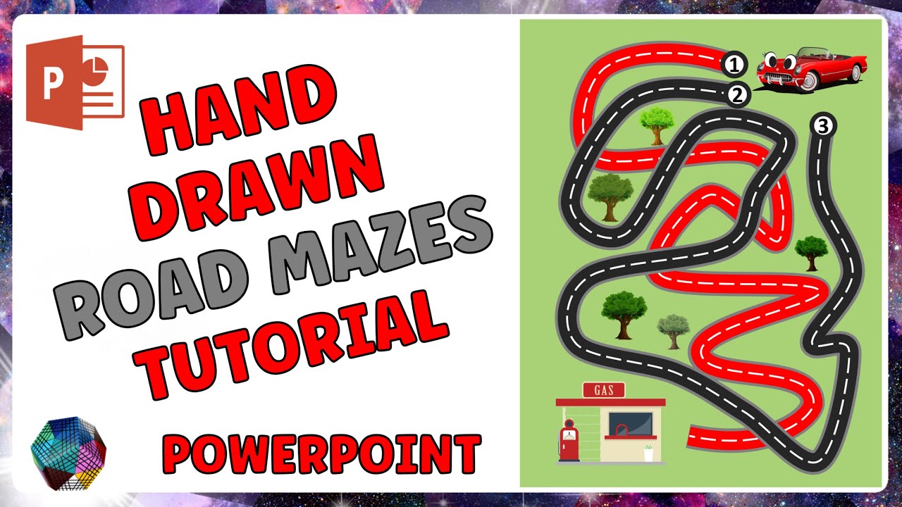 🎨Hand-drawn road/street mazes in PowerPoint - tutorial [for KDP ...