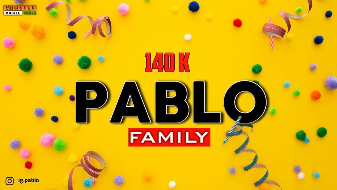 140k fam 💕 | #BGMI | PABLO GAMING - YouTube