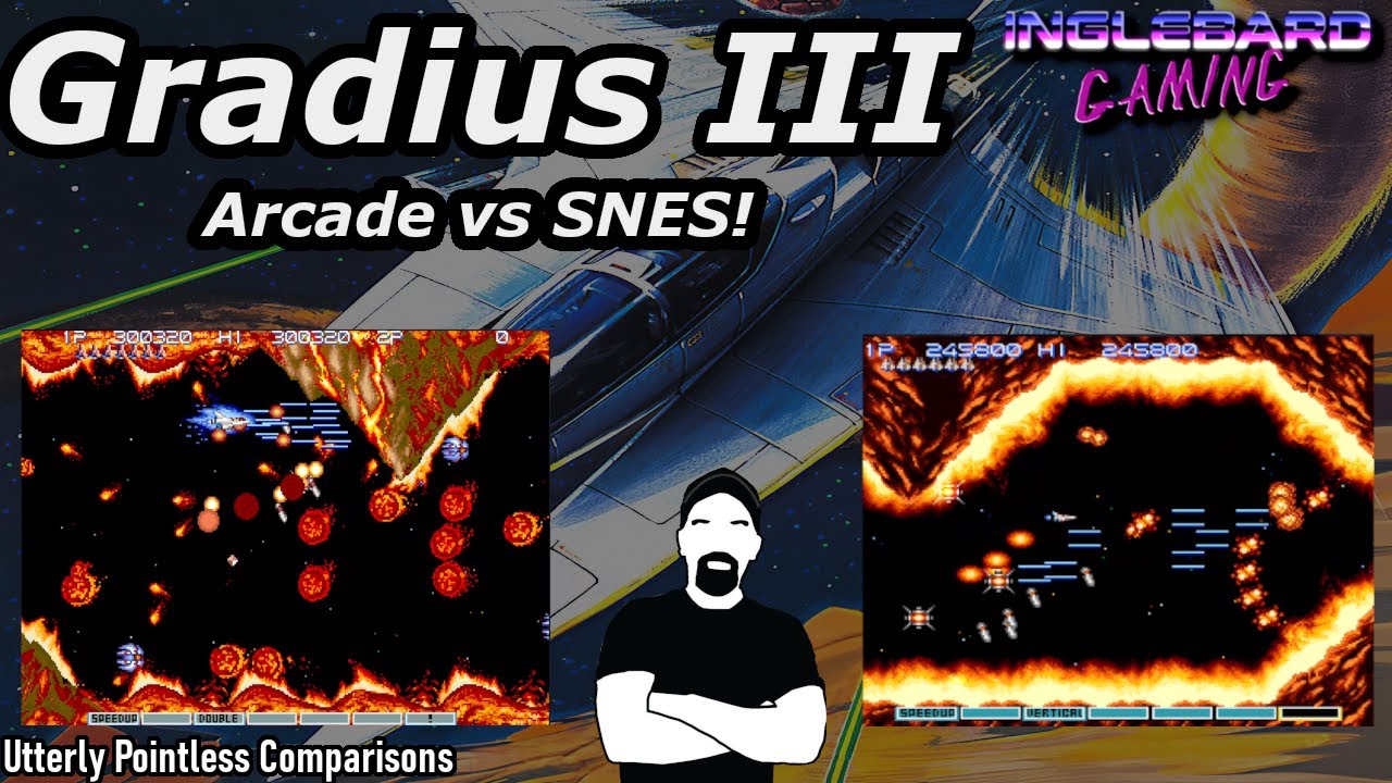 Gradius III Arcade vs SNES | complete game comparison | longplay - YouTube