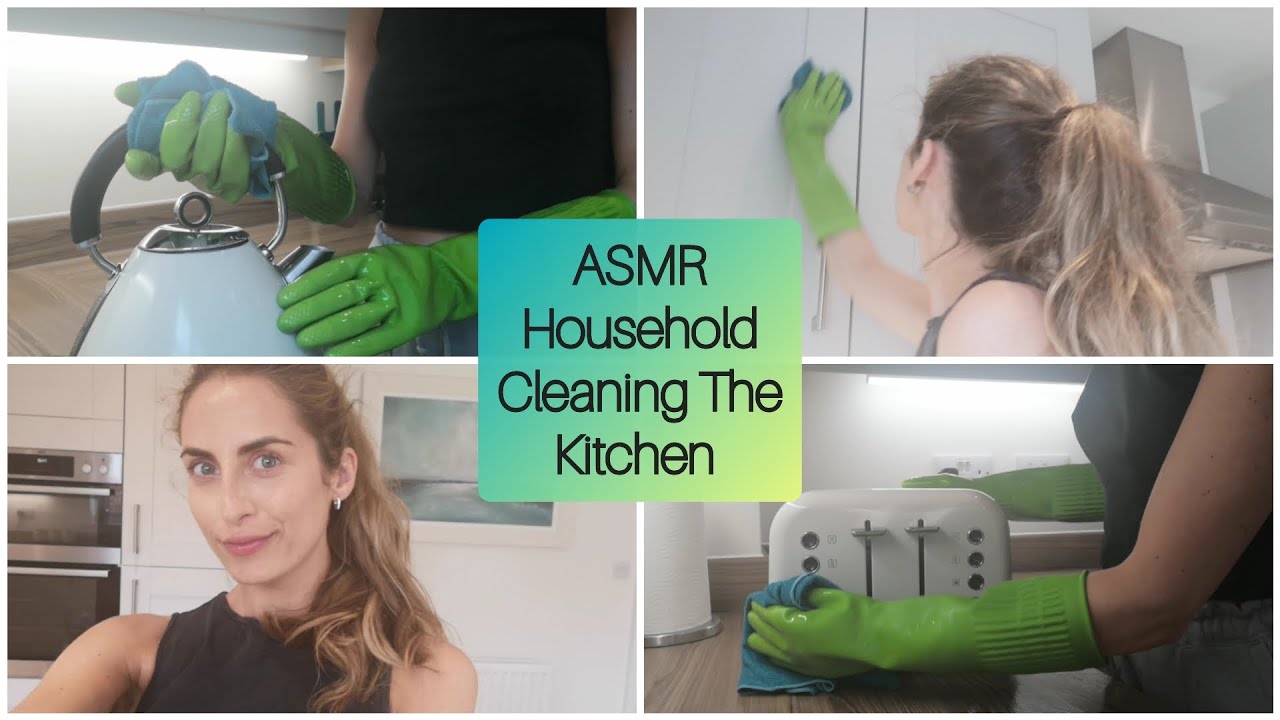 ASMR Household Cleaning The Kitchen Daily Chores No Talking - YouTube