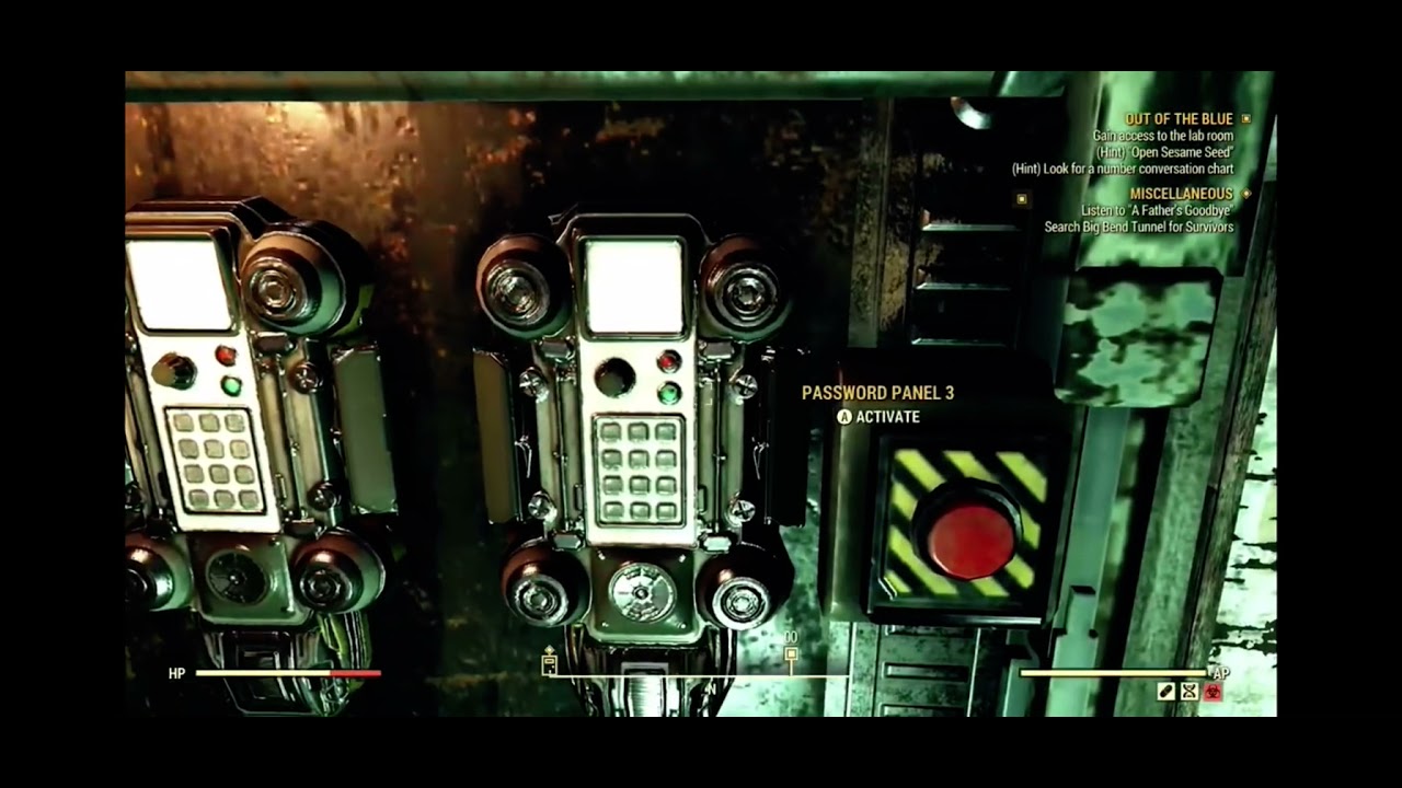 Fallout76-OUT OF THE BLUE door code unlock - YouTube