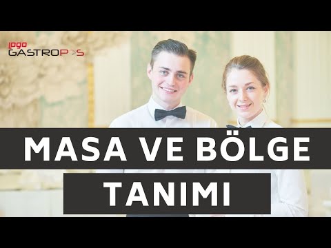 GastroPOS Cafe & Restaurant Programı - Masa ve Bölge Tanımlama İşlemleri