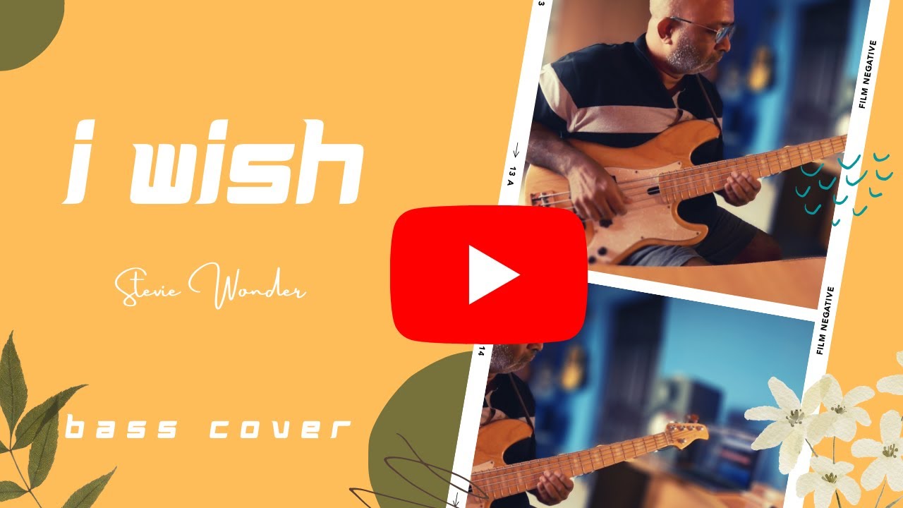 Stevie Wonder - I Wish - Bass Cover Play Along Nathan Watts - YouTube