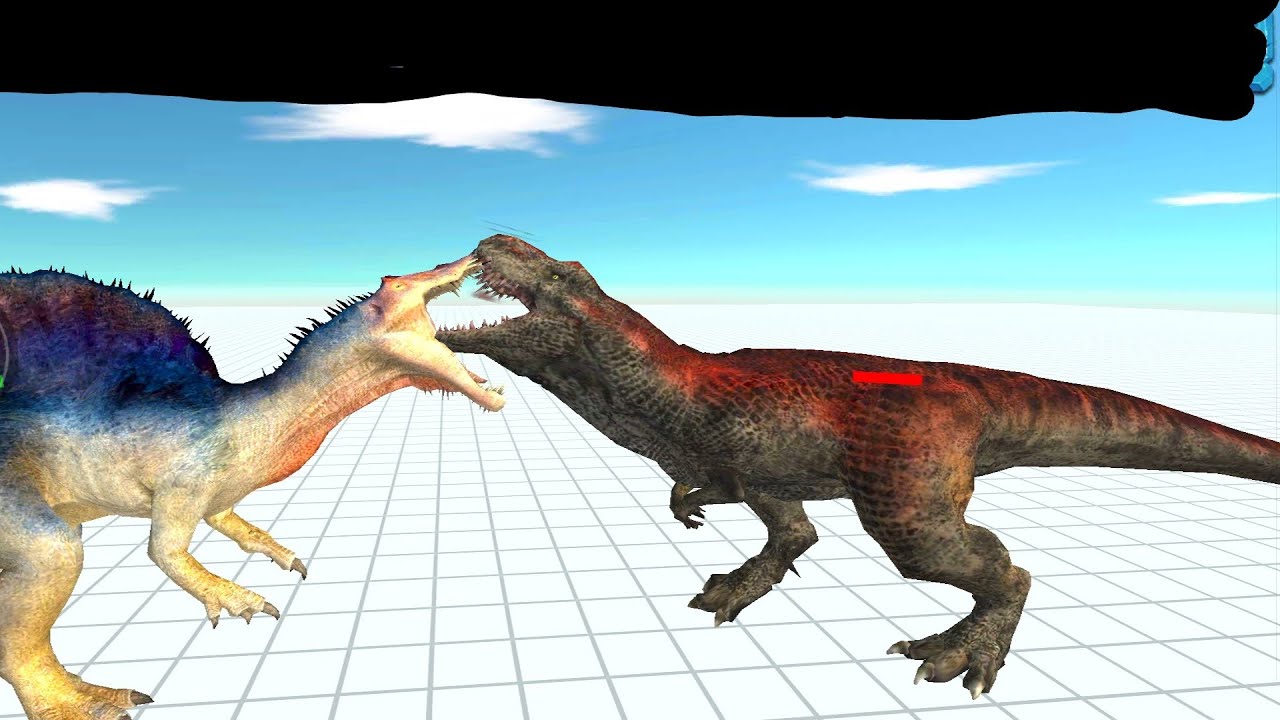 Spinosaures VS T-rex Who is the goat?( warning video contains blood ...