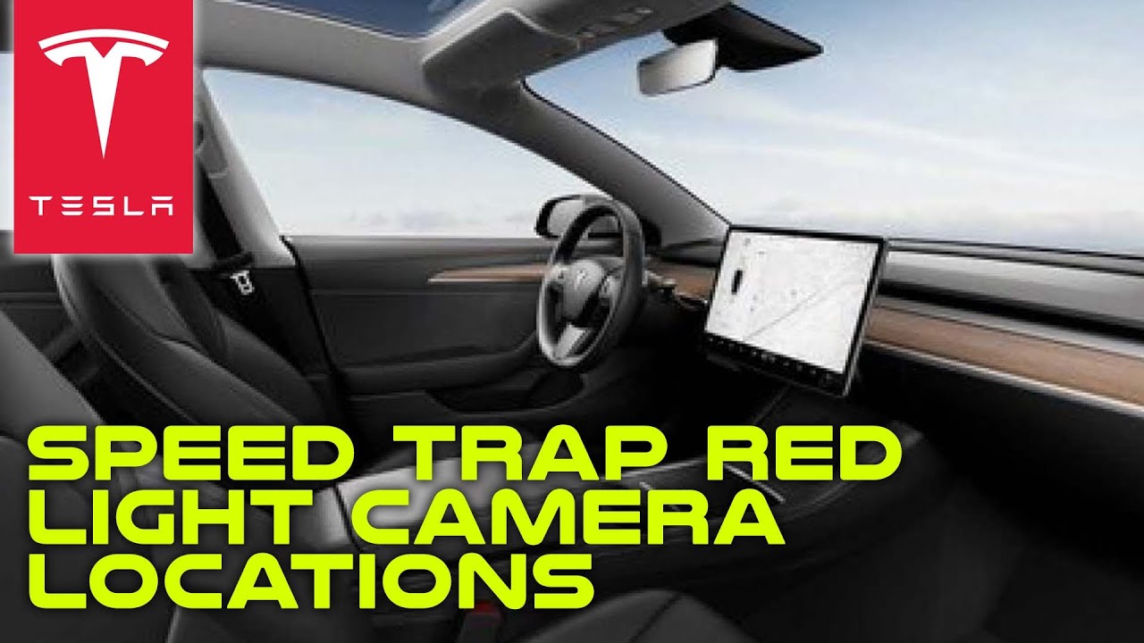 Tesla Navigation May Add Speed Trap Red Light Camera Locations - YouTube