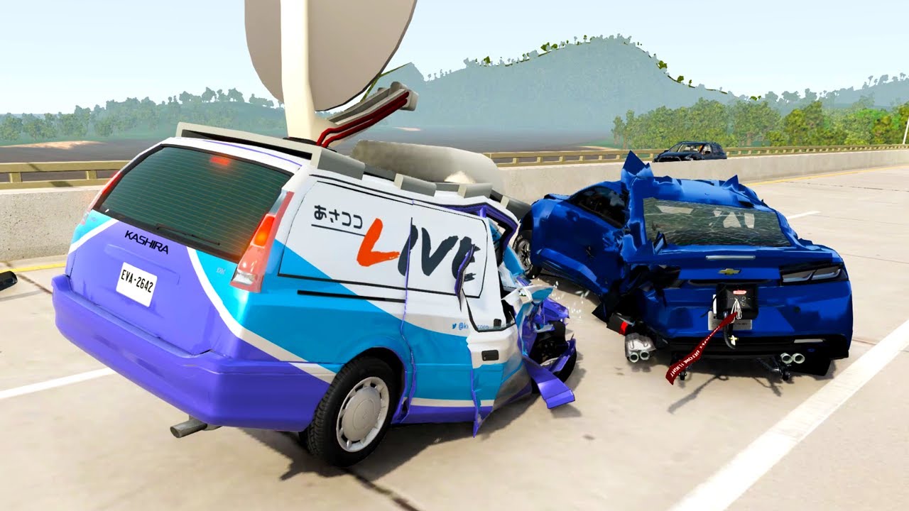 Realistic High Speed Crashes in BeamNG Drive - YouTube