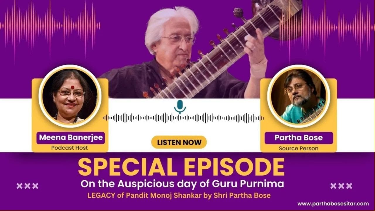 LEGACY of Pandit Monoj Shankar by Shri Partha Bose - Sitar - YouTube