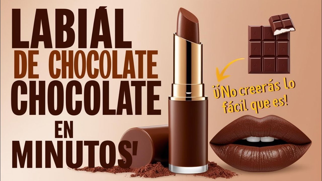 🍫 Crea tu Propio Labial Chocolate en Casa: ¡Fácil y Natural! 💄💋 Bálsamo ...