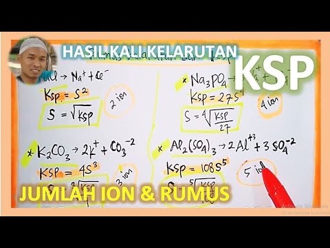 full KSP hubungan rumus & jumlah ion # hasil kali kelarutan | kimia 11 ...