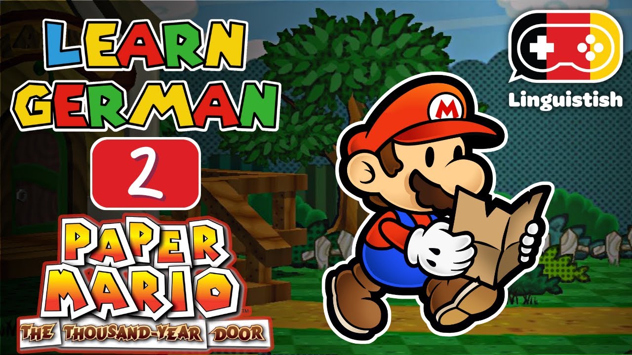 Papierflieger Mario / Paper Airplane Mario (Learn German Paper Mario ...