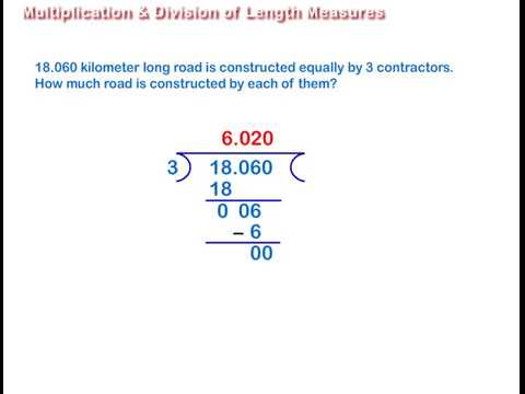 Multiplication & Division of Length Measures - YouTube