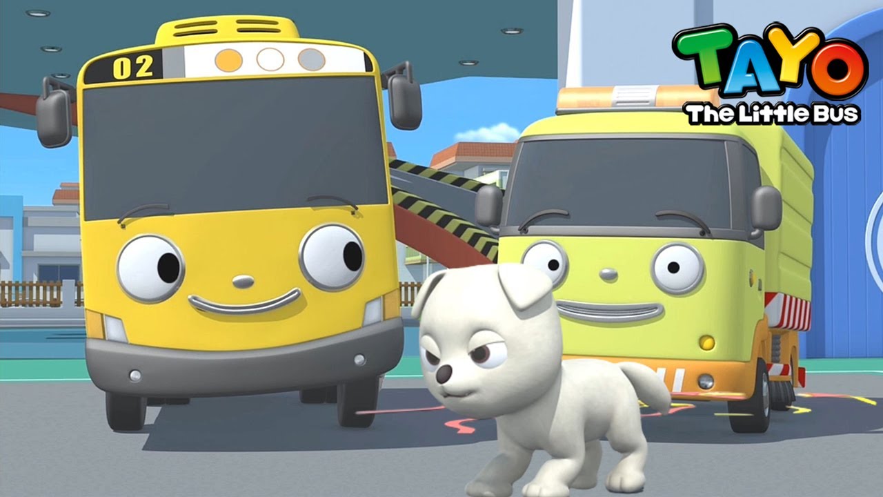 Tayo English Episodes l A new baby puppy at garage! l Tayo the Little ...