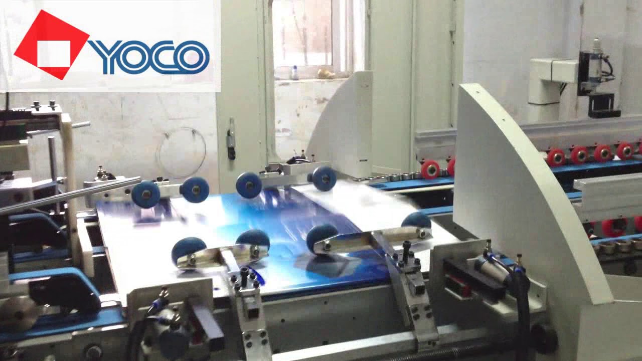 YOCO TWIN 2400mm FOLD GLUER - YouTube