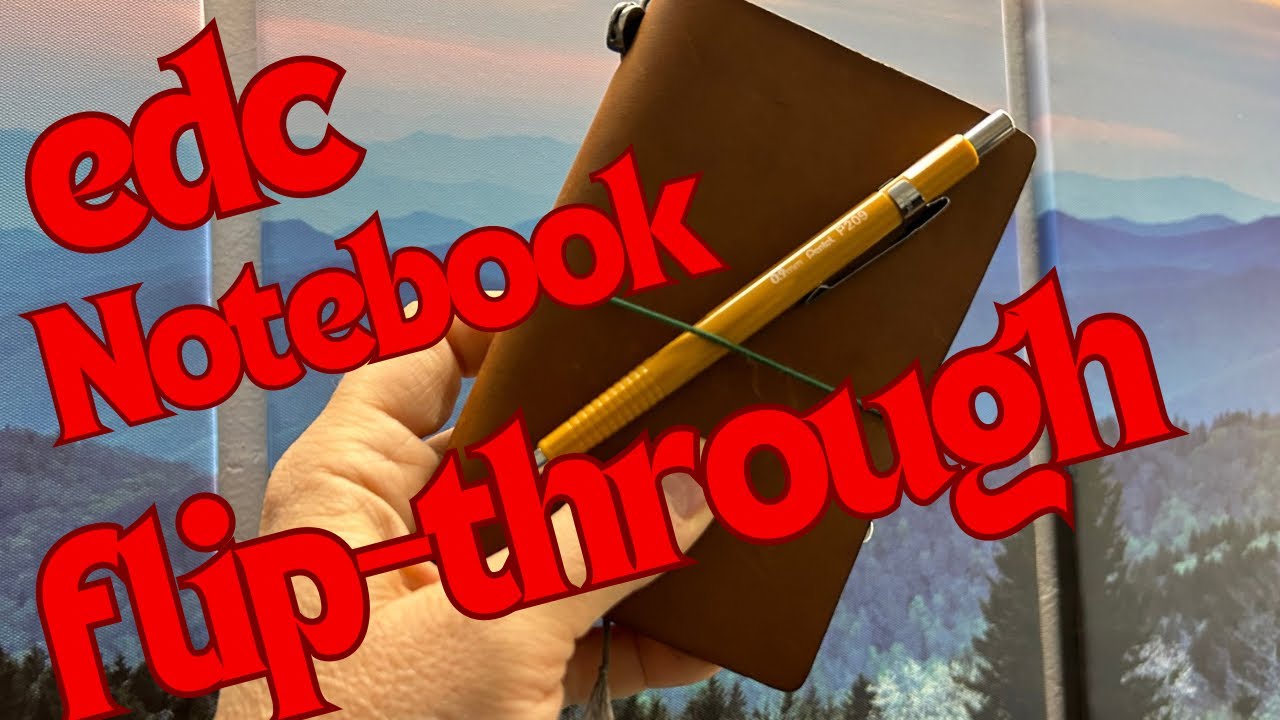 POCKET EDC Bullet Journal FLIP THROUGH - YouTube