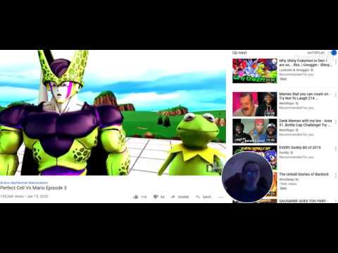 Perfect Cell Vs Mario Episode 3 reaction video - YouTube