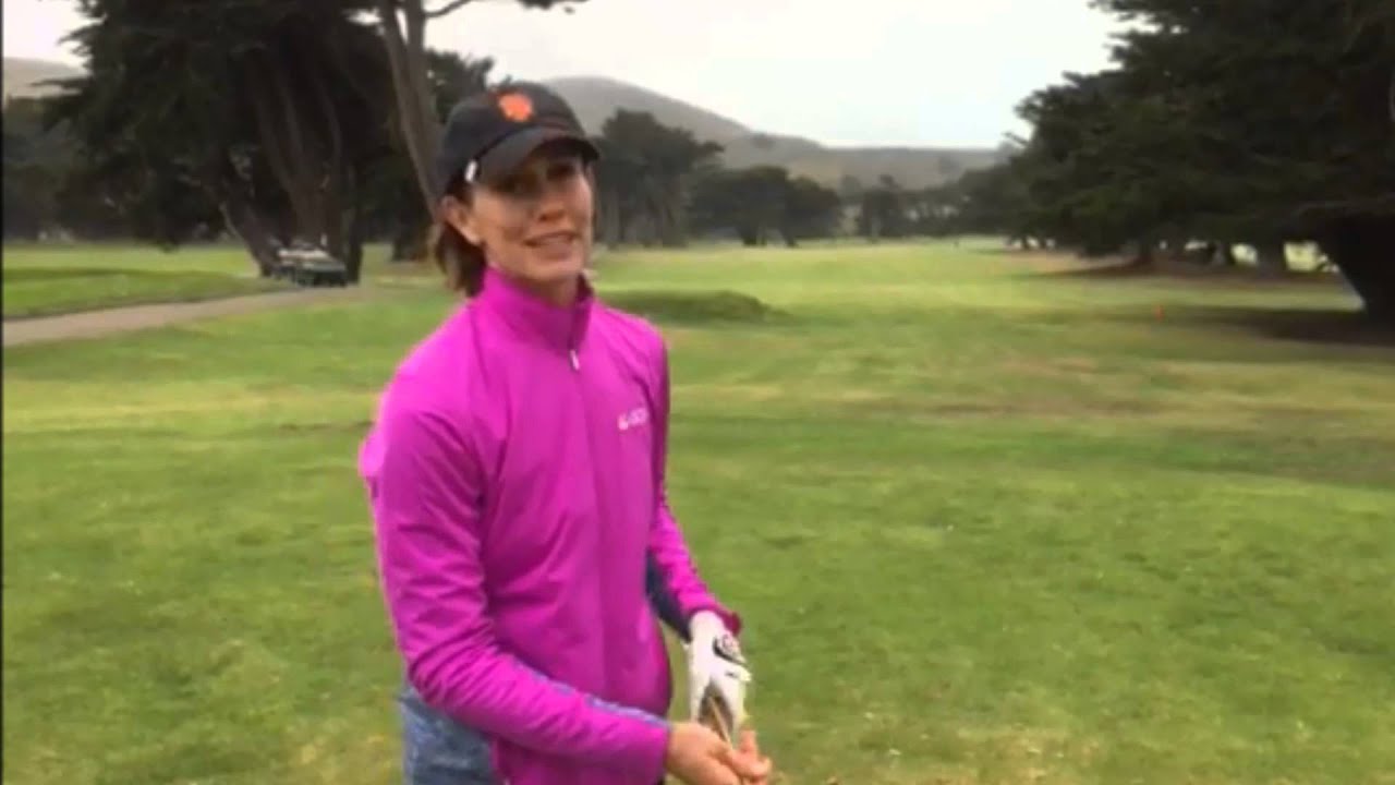 Kay Cockerill on 11th Tee at Sharp Park Benefit Tournament - YouTube