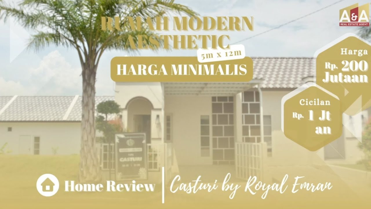 Rumah Gaya Modern Minimalis || Casturi by Royal Emran - YouTube