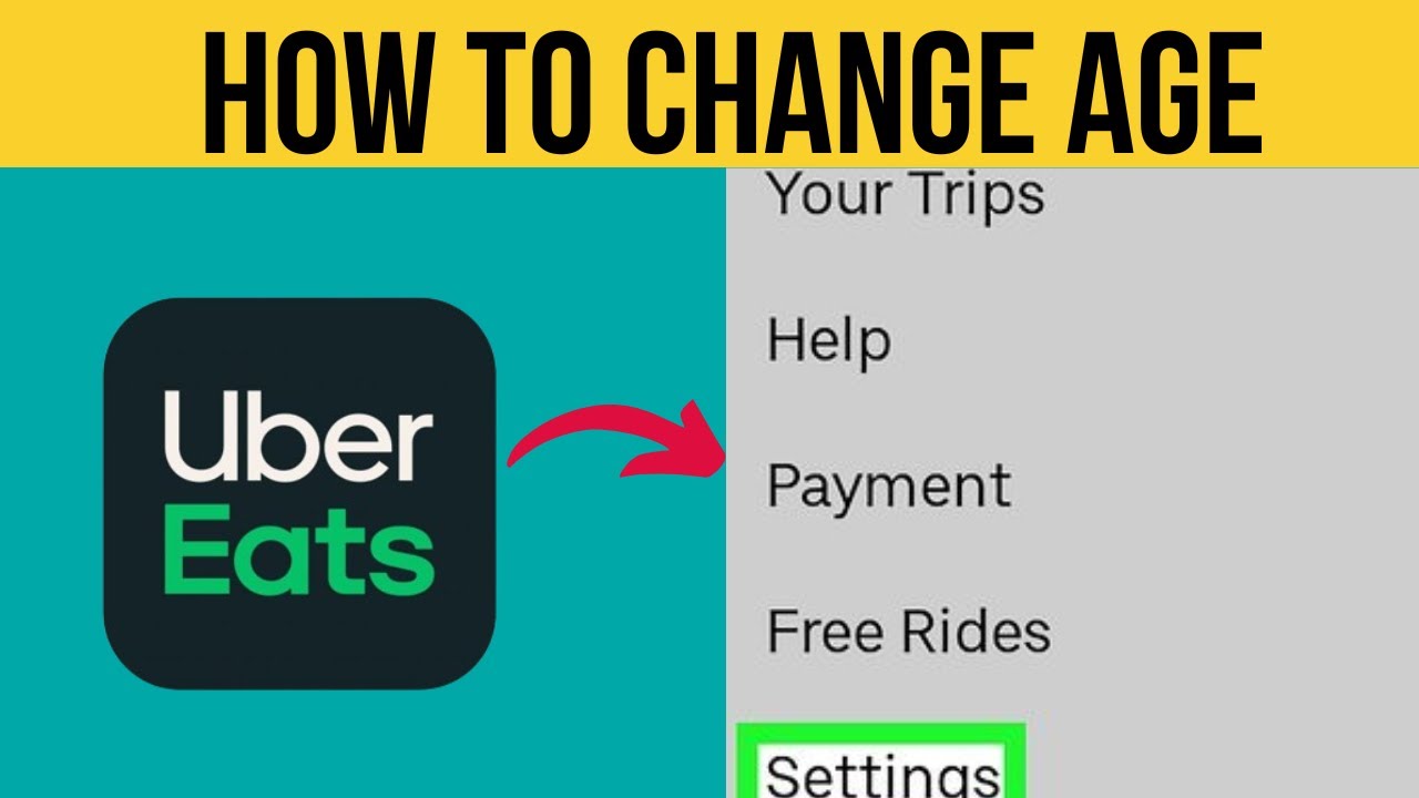 How To Change Your Age On Uber Eats - YouTube
