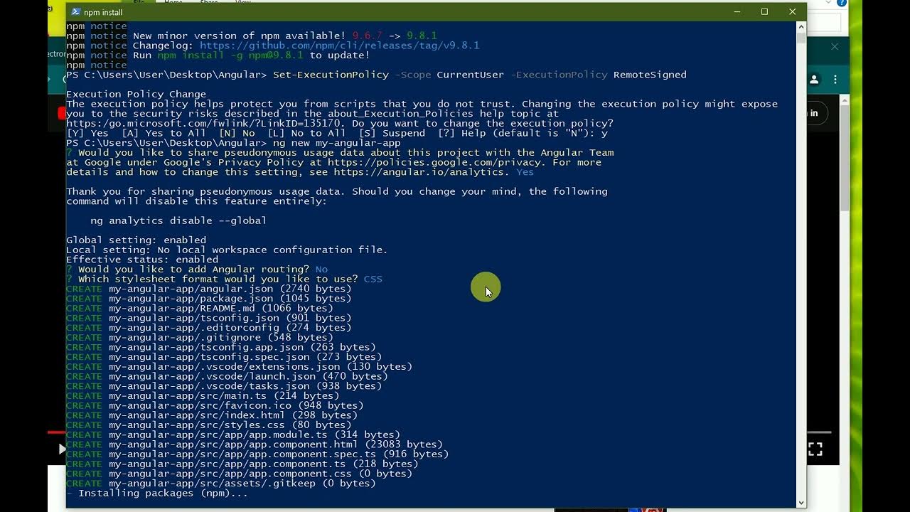 How to install Angular 10 on Windows 10/11 - YouTube