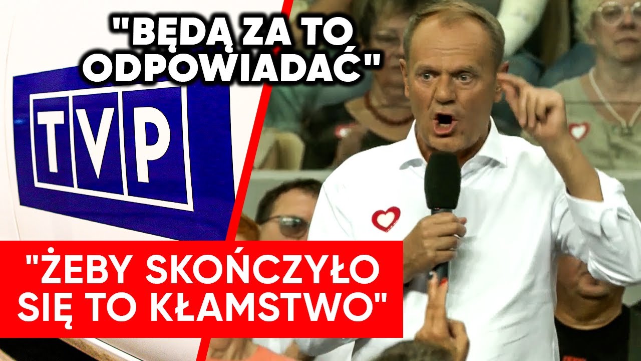 Tusk chce rewolucji TVP w 24 godziny. "Żeby skończyło się to kłamstwo ...