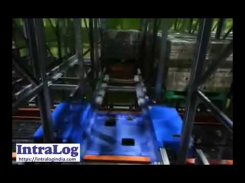 Automated Multi Deep Pallet Storage With Shuttle Satellites - YouTube