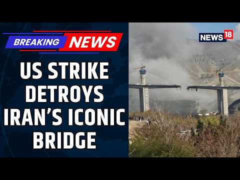 Iran’s Iconic B1 Bridge Cut in Half, Massive Destruction After US Strikes | Middle East | News18