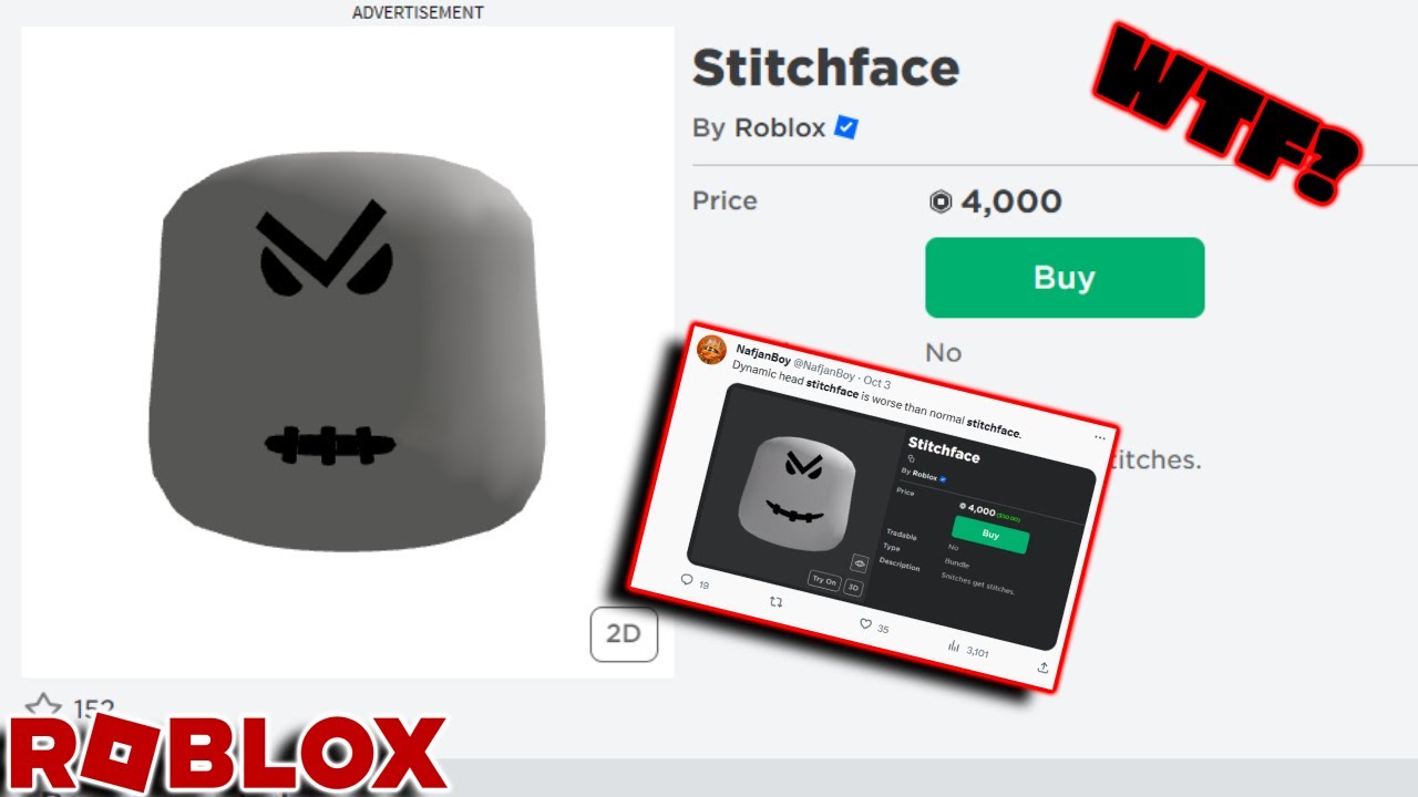 ROBLOX RUINED STITCHFACE - YouTube
