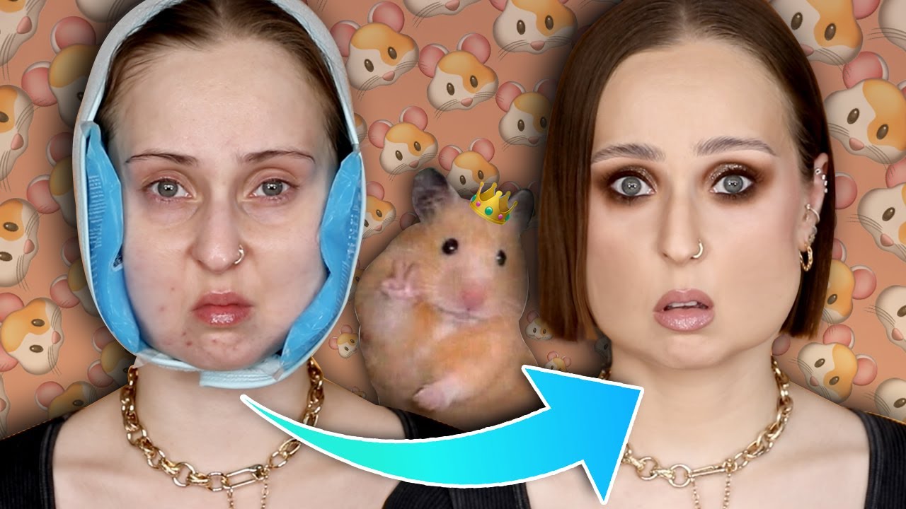 Un HAMSTER essaie de se maquiller (opération dents de sagesse) - YouTube