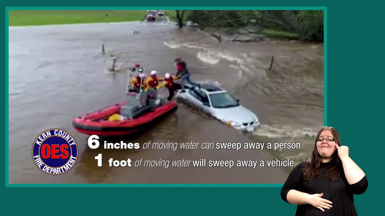 Kern County flood safety ASL - YouTube