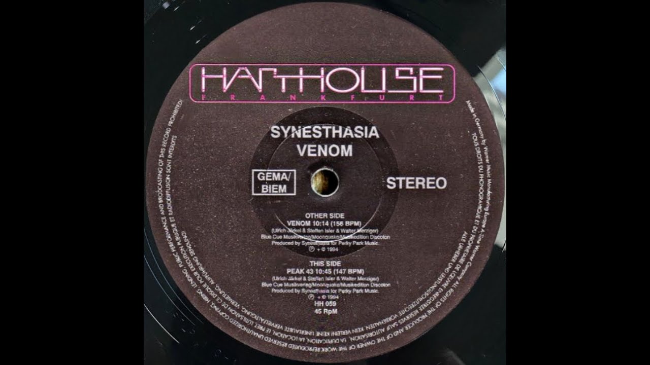 Synesthasia – Venom 1994 (Techno) - YouTube