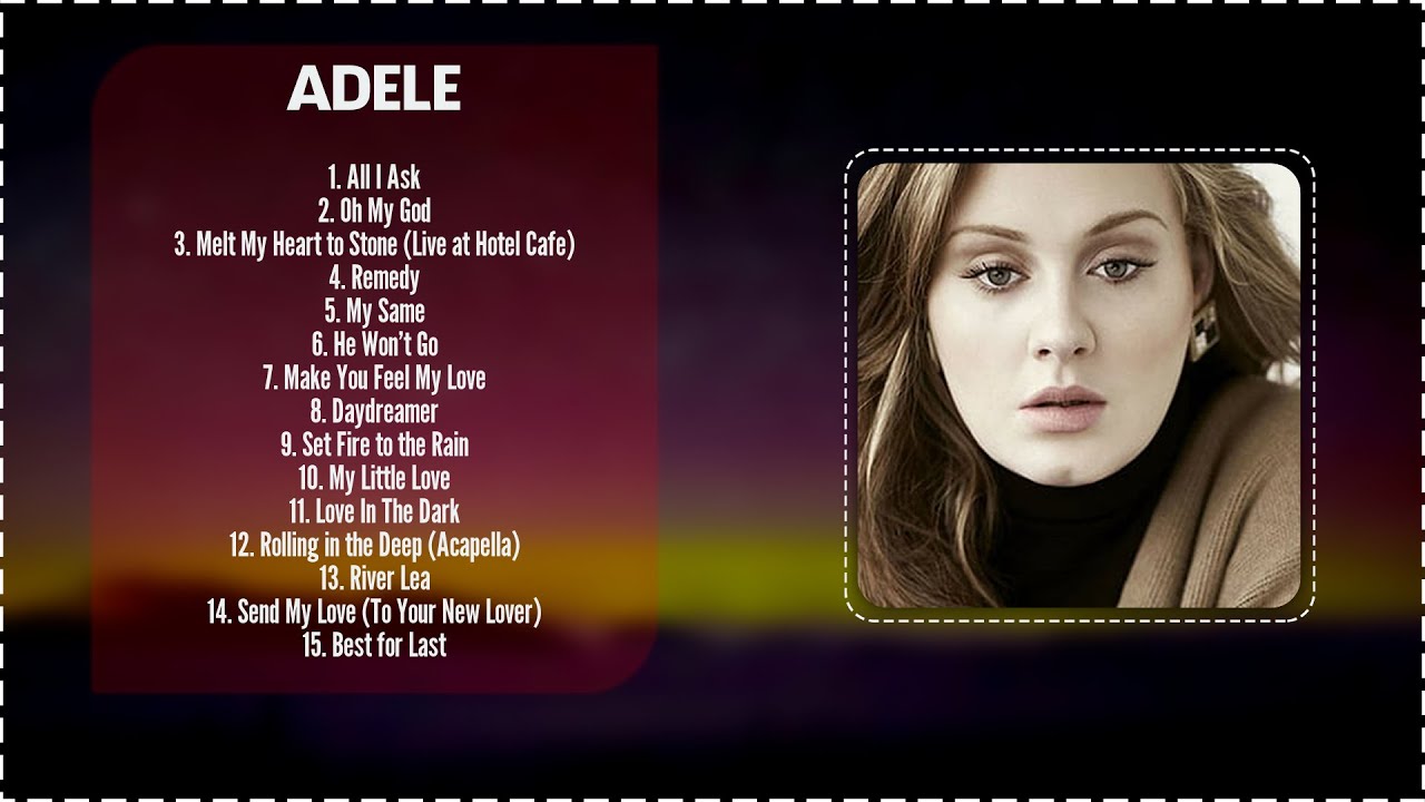 Adele - 2024 Hits Collection: Unveiling the Top 10 Timeless Tracks ...
