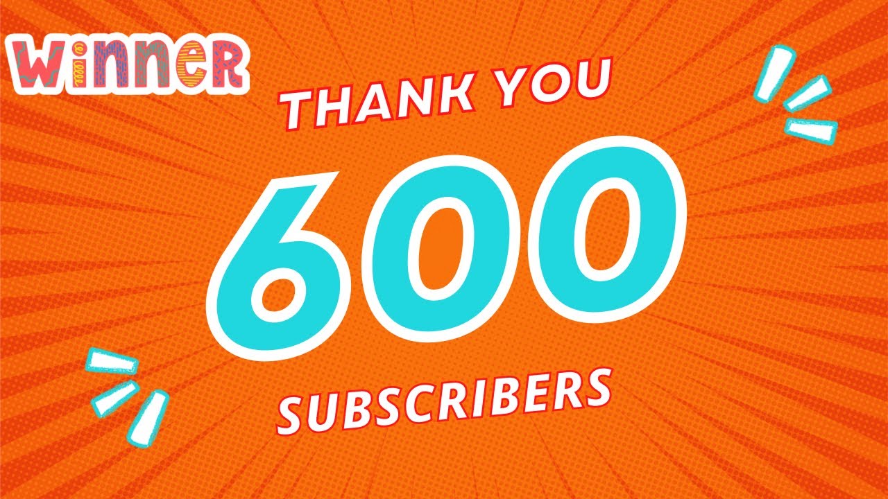 600 subscriber giveaway winner announcement - YouTube