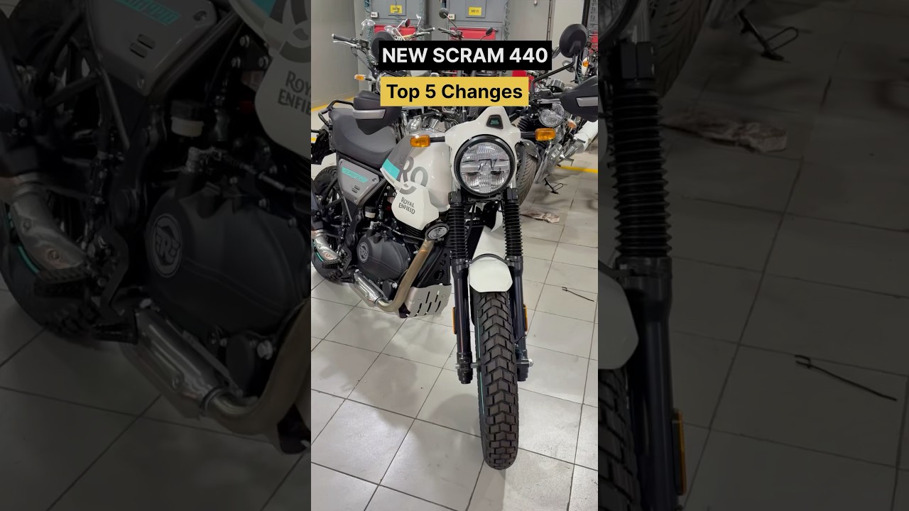 New Re Scram 440 launched With Tubeless Tyre | Top 5 Changes - YouTube