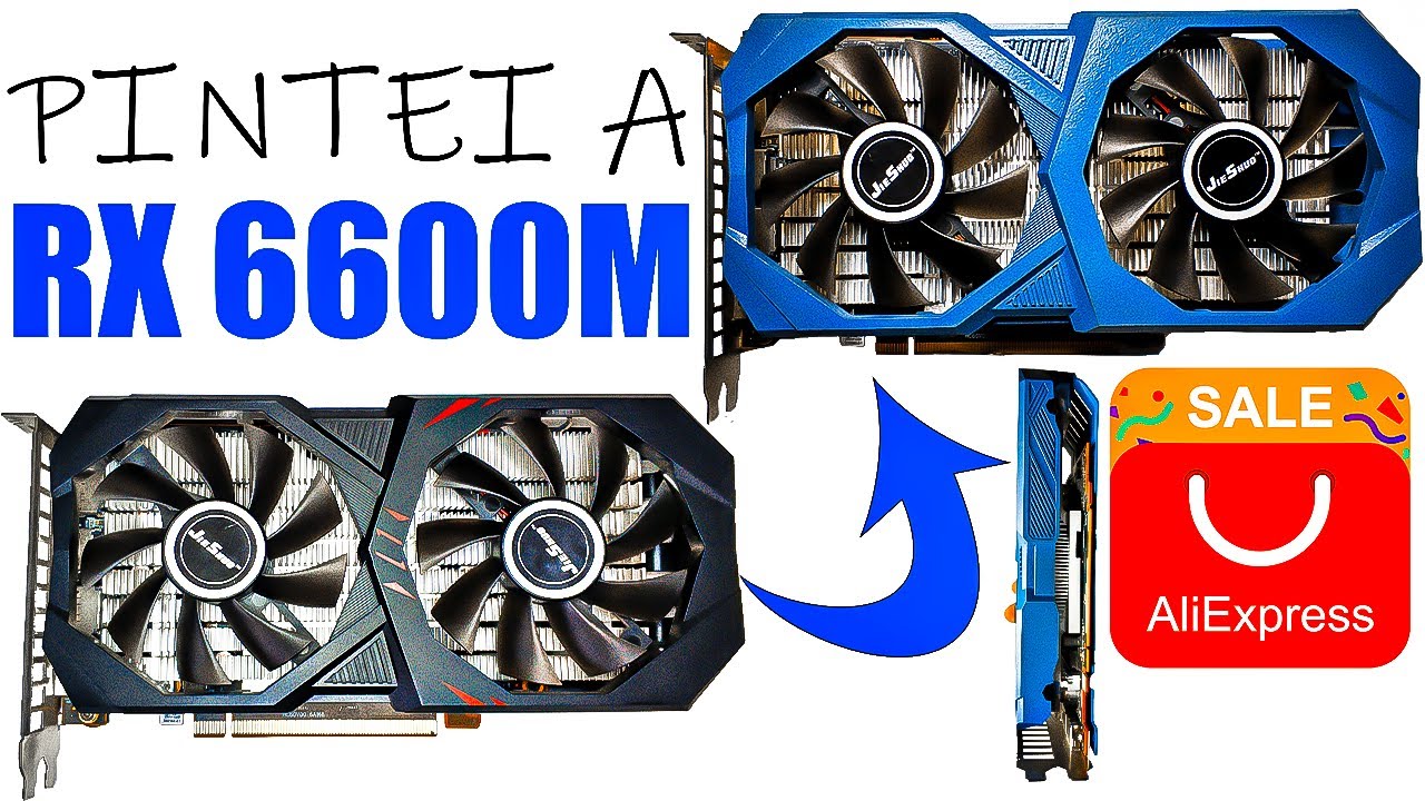 PINTEI E VENDI RX 6600M AZUL 😫 - YouTube