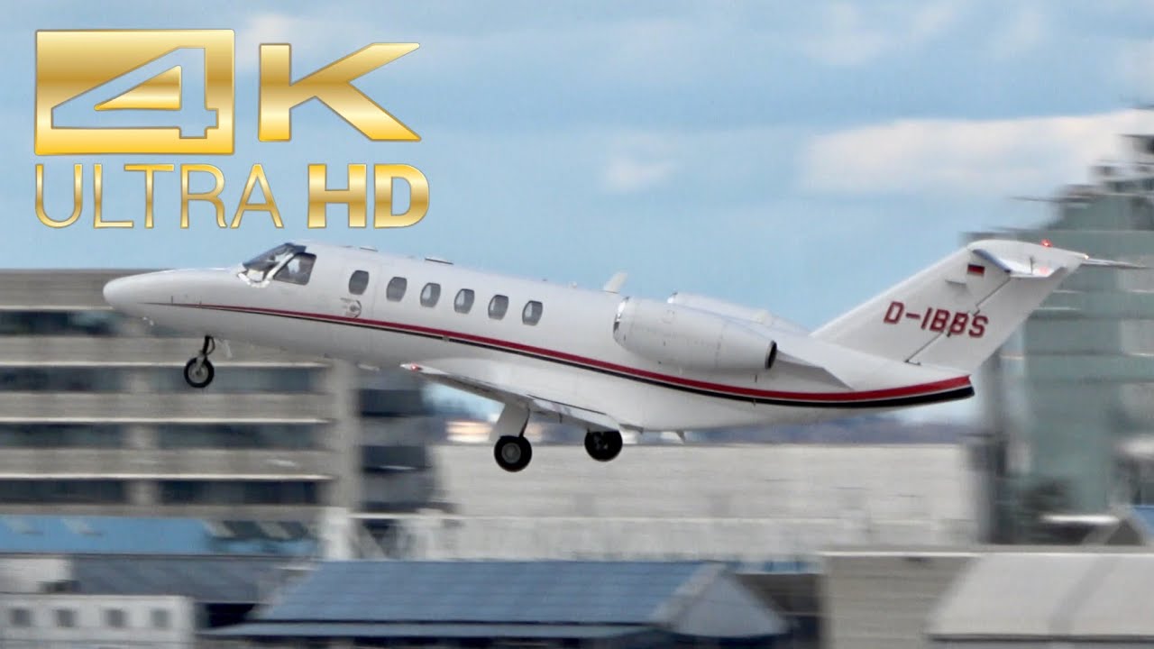(4K) Cessna 525A Citation CJ2+ from German Private Jet Group D-IBBS ...