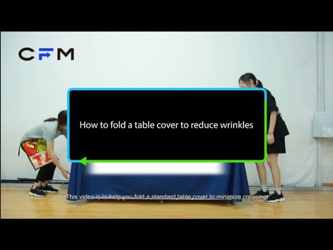 How to fold a table cover to reduce wrinkles - YouTube