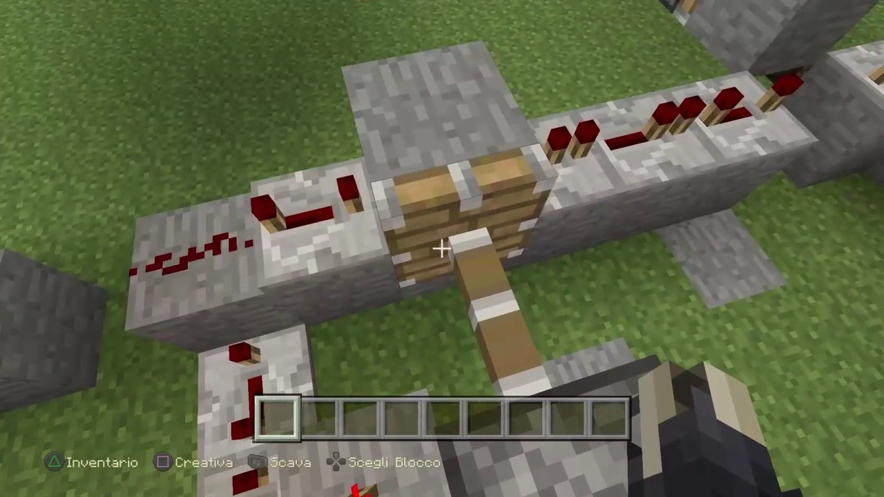 Minecraft ps4 scavatore automatico tutorial ita - YouTube