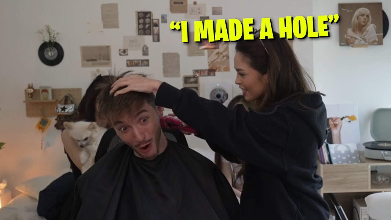 Valkyrae CUTS Ellum's HAIR - YouTube