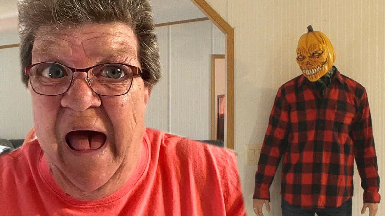 SCARE PRANK ON ANGRY GRANDMA! - YouTube