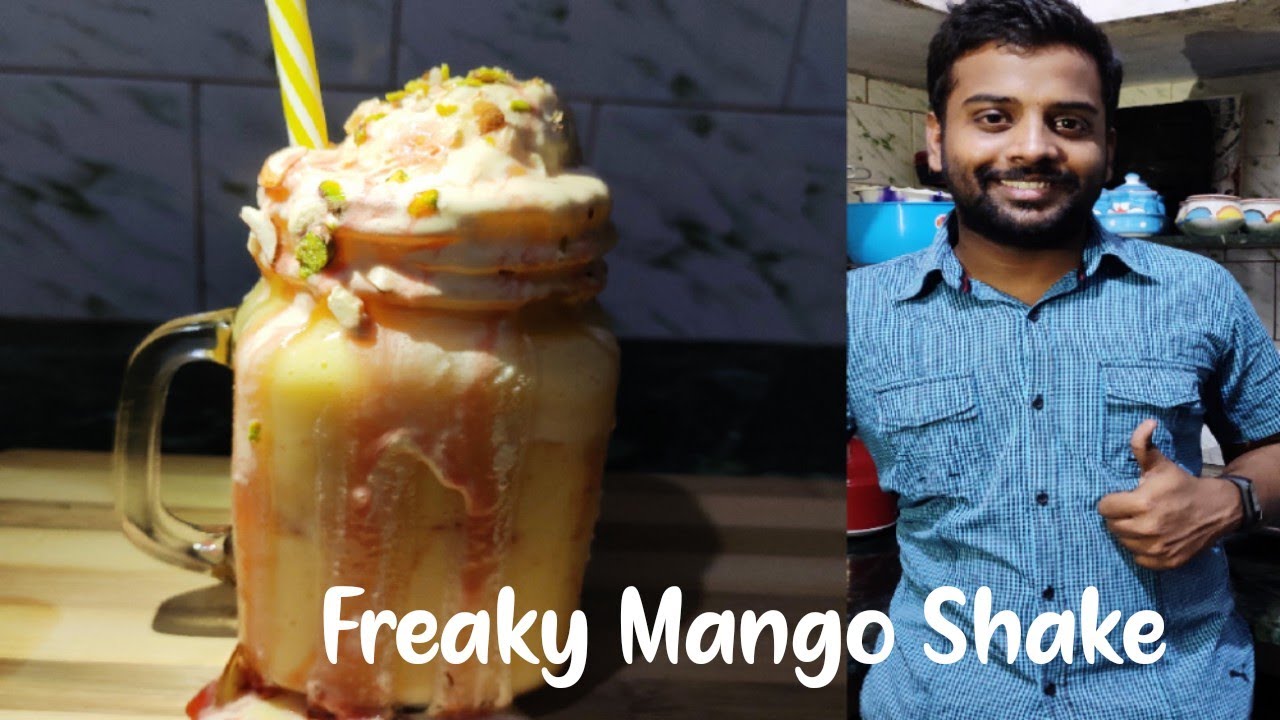 How to make Mango shake| Freaky Mango Shake Recipe| Mango smoothie ...