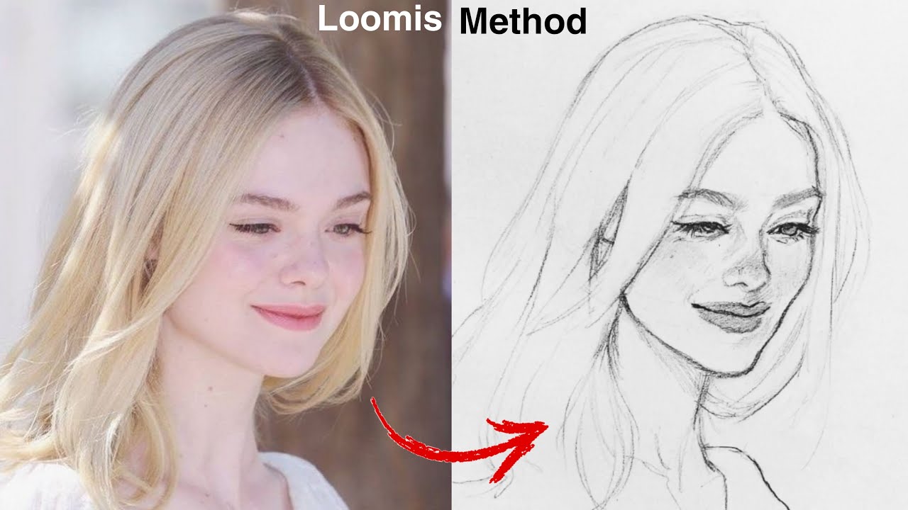 How to draw a Portrait using Loomis Method Step by step |Rini8sh - YouTube