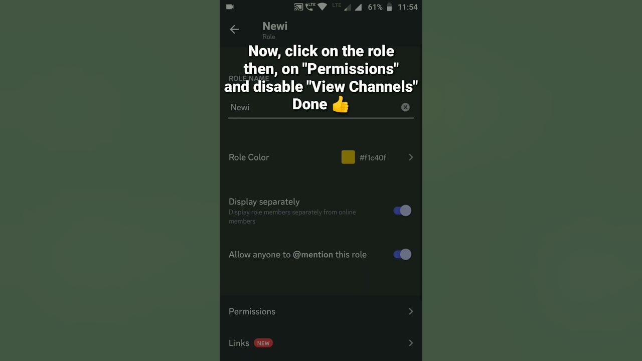 How to disable veiw channels permission in a role in Discord Mobile #roduz #discord #howto #view ...