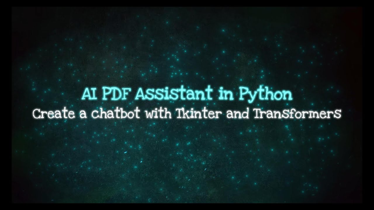 Create an Offline AI PDF Chatbot in Python | No API, Tkinter GUI + Hugging Face Tutorial | VCMK ...