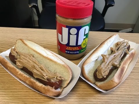 Peanut Butter Hot Dogs - YouTube