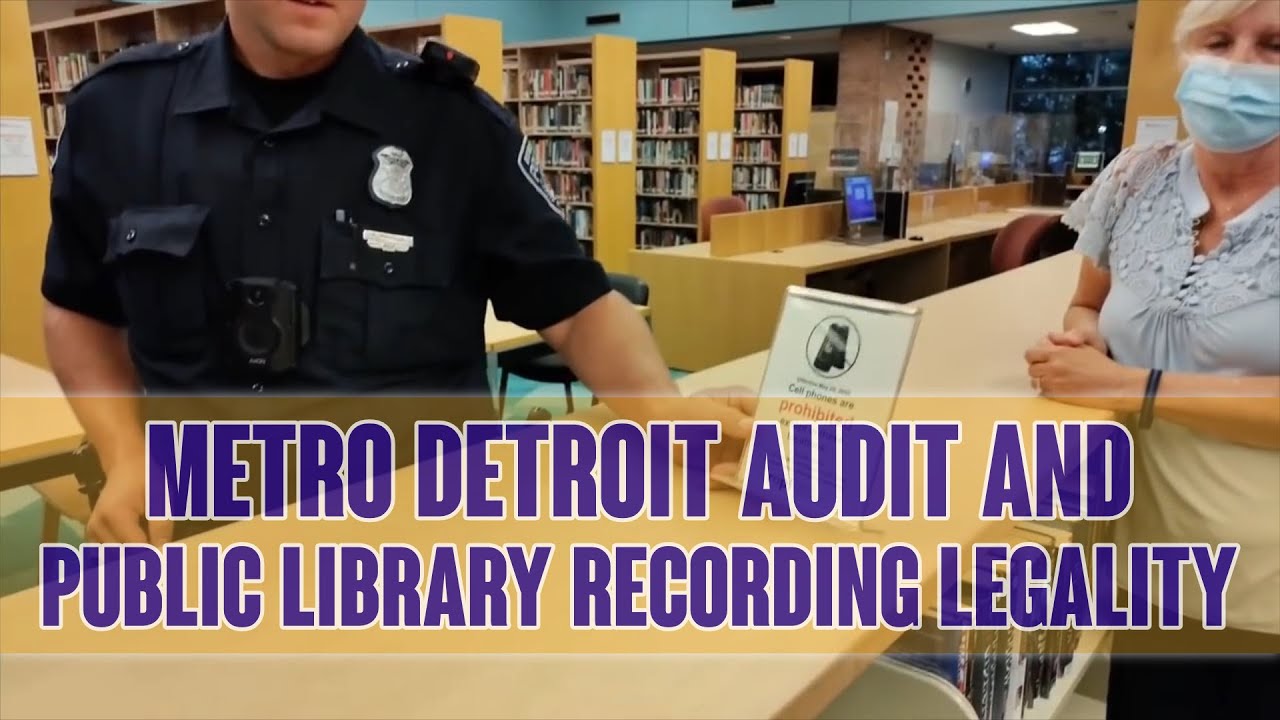 1st Amendment Auditor and Public Library Recording Legality #Frauditors ...