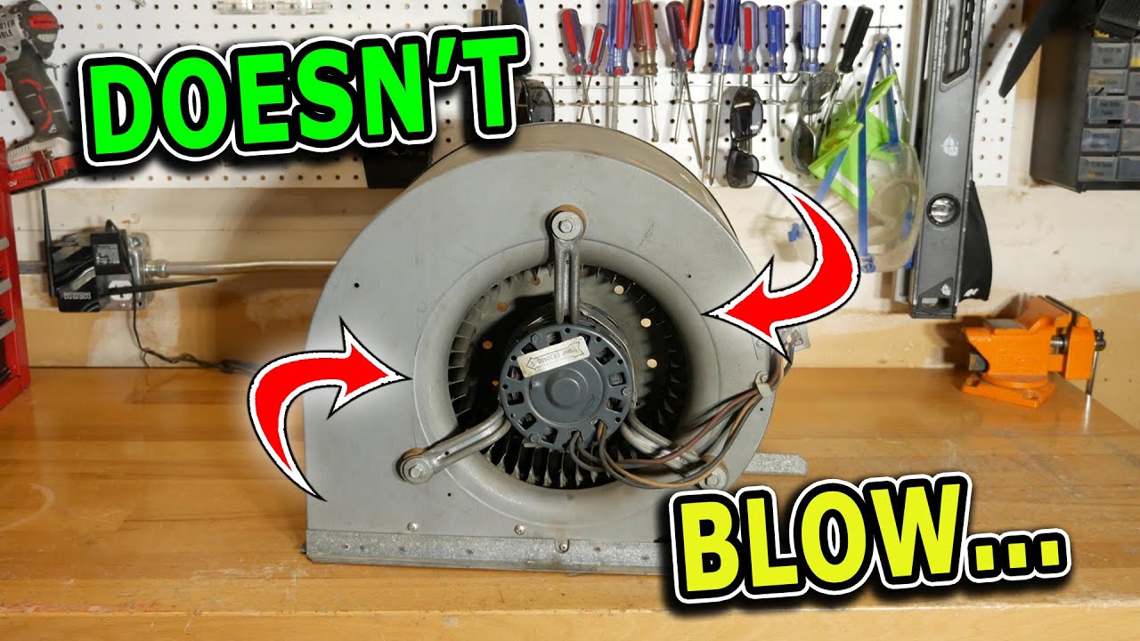 Replacing A Blower Motor In An Old Gas Furnace - YouTube