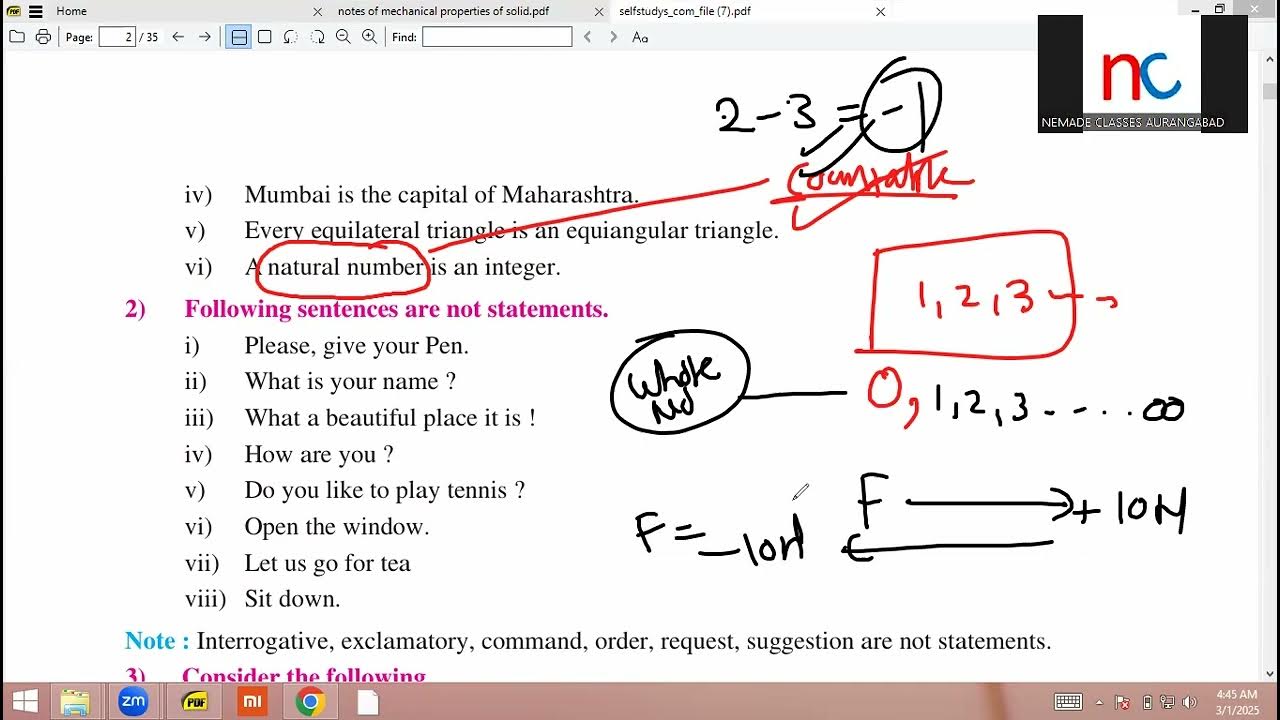 foundation classes -math - mathematical logic part 1 - YouTube