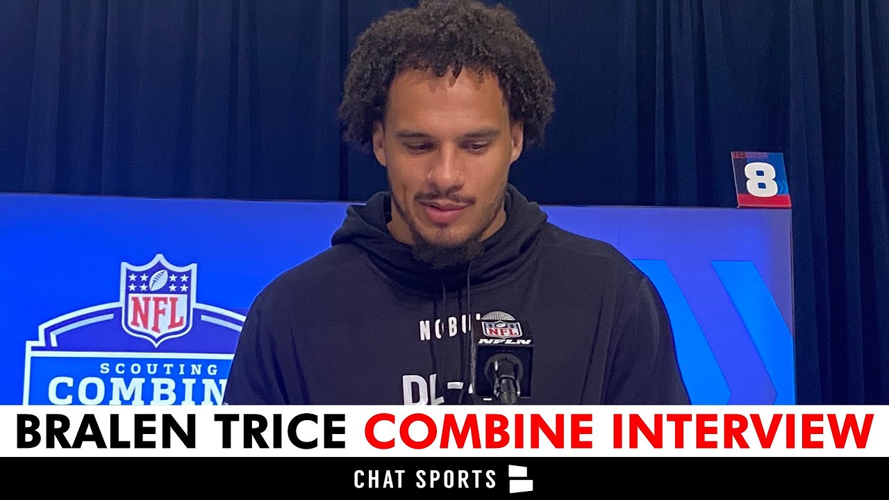 Bralen Trice NFL Combine Interview On Kalen DeBoer To Alabama And Draft ...